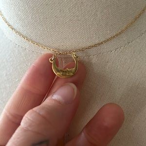 S-Kin Studio | Jewelry | Gold Moon Pendant Necklace | Poshmark